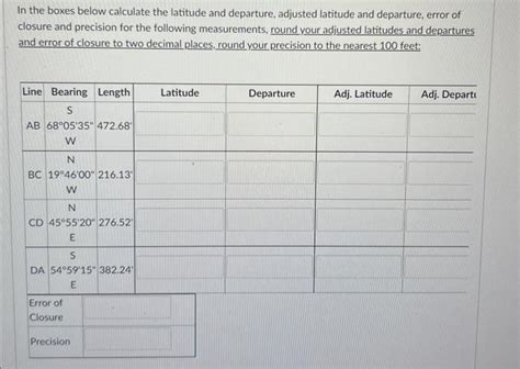 Solved In The Boxes Below Calculate The Latitude And