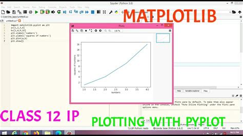 Data Visualization Matplotlib Class 12 Ipplotting With Pyplot Part 1 Youtube