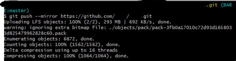 100mb 넘는 파일이 있는 gitlab → github 미러링