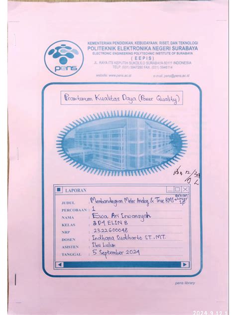 Membandingkan Meter Analog Dan True Rms Pq Meter Pengukuran Beban Linier Satu Fasa Pdf