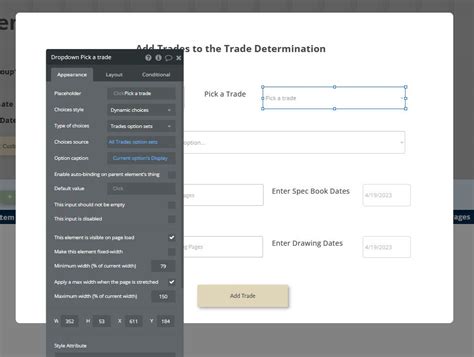 Pulling Up Option Set Based On A Condition Database Bubble Forum