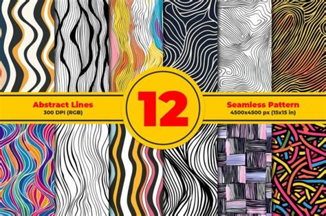 Abstract Lines Seamless Pattern Graphic By Mspro996 · Creative Fabrica