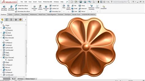 Surface Modeling SolidWorks Tutorial YouTube
