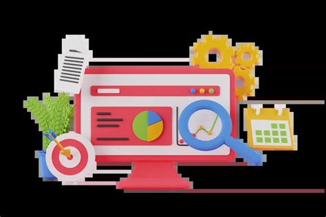 Web Analytics 3d Illustration Free Download Business 3d Illustrations