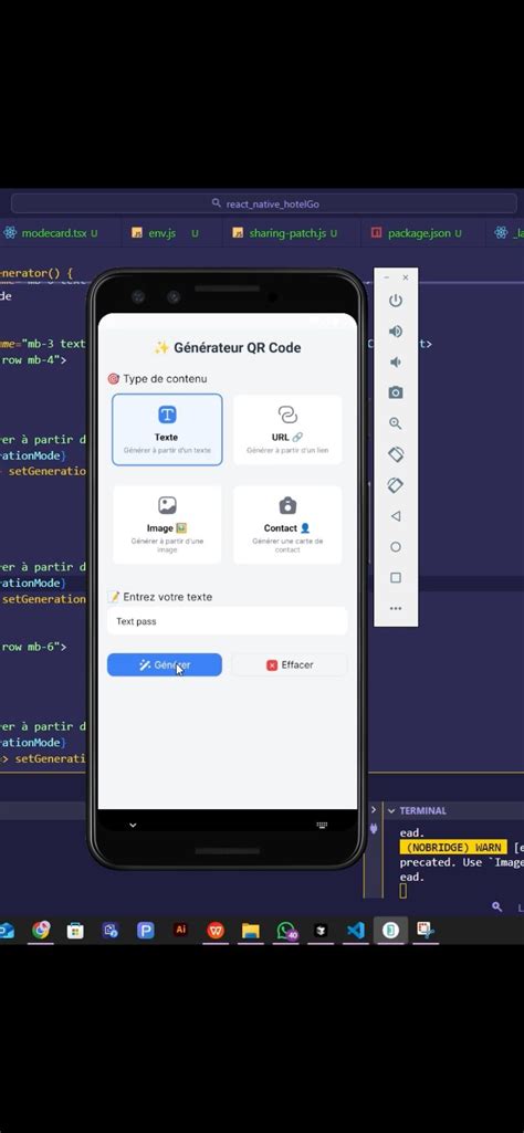 Reactnative Mobiledev Qrcode Javascript Tailwindcss Sideproject