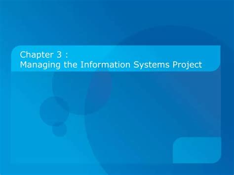Ppt Chapter 3 Managing The Information Systems Project Powerpoint Presentation Id 6381992