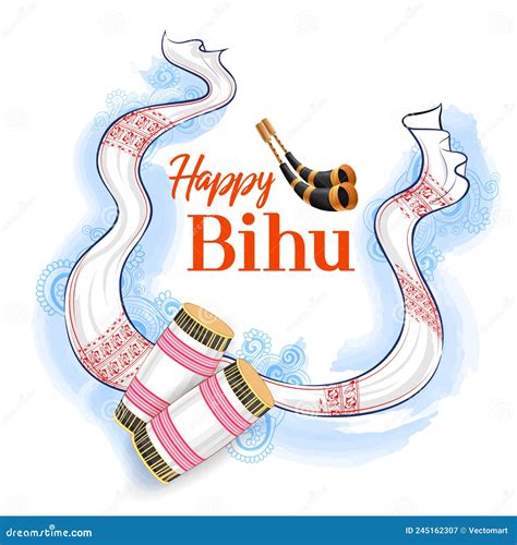 Traditional Background For Religious Holiday Festival Of Assamese New