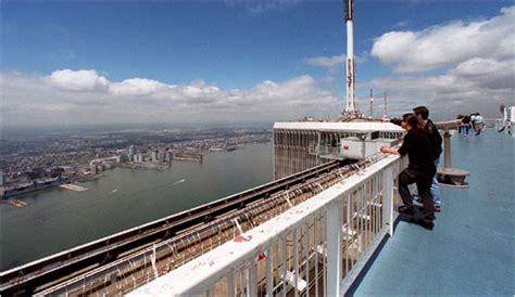 The Observation Deck On The South Tower Of The Wtc On A Clear Day You