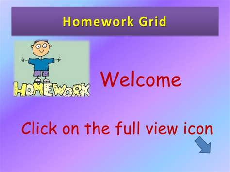 Homework Grid Pptx