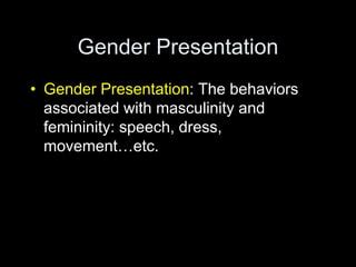 Sex Gender And Sexuality Ppt