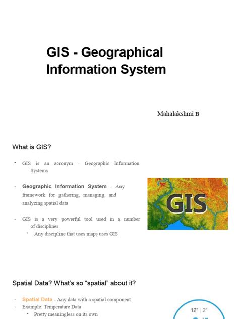 Gis Presentation Pdf Geographic Information System Spatial Analysis
