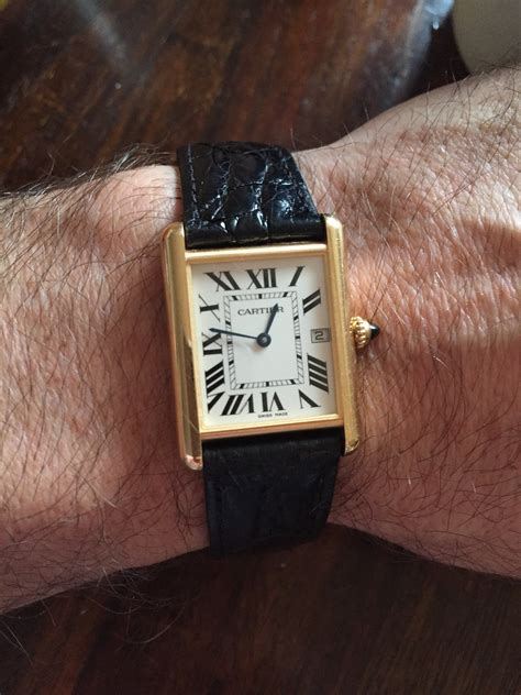 Cartier Tank Mens Vintage Azzie Kirkpatrick