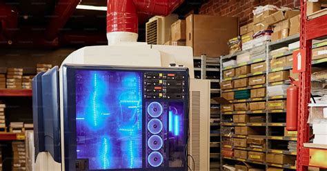 빛나는 인쇄기에 초점을 맞춘 인쇄 공장 작업장의 배경 이미지 사진 Unsplash의 사업 이미지