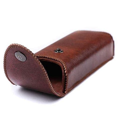 Hard Eyeglass Case With Belt Loop Pu Leather Glasses Case Eyeglasses Cases