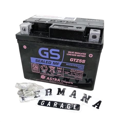 Jual Aki Motor Accu Kering Gs Gtz5s Original Gs Astra 12 Volt Shopee Indonesia