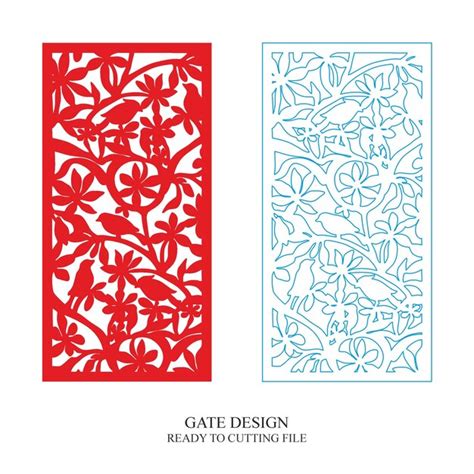 premium vector cnc jali door laser cutting design pattern vector