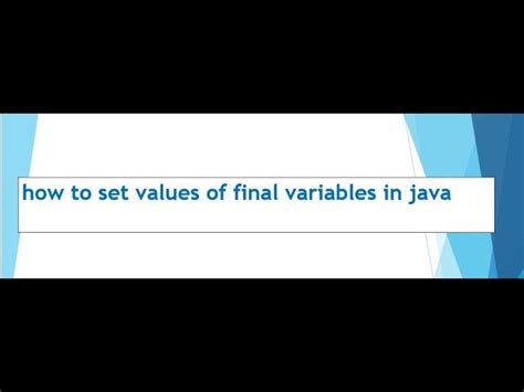 Sandeep Kumar Chhoker On Linkedin How To Set Values Of Final Variables In Java