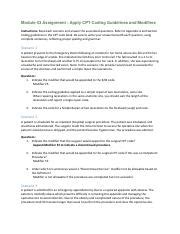 CPT Coding Guidelines And Modifiers Key Scenarios Explained Course Hero