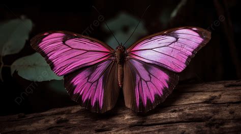 어두운 방에 있는 오래된 나무에 분홍 나비 핑크 나비의 그림 배경 일러스트 및 사진 무료 다운로드 Pngtree