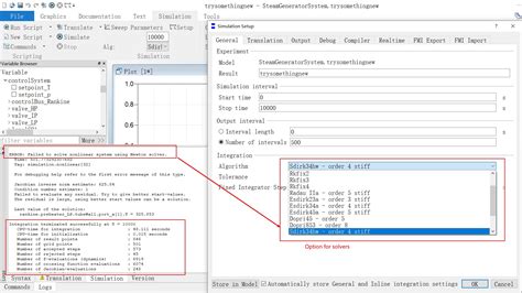 Modelica Error During Simulation Using Newton Solver In Dymola But End With Success Stack