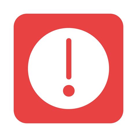 Mobile Application Warning Alert Web Button Menu Digital Flat Style Icon 2608282 Vector Art At
