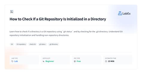 How To Check If A Git Repository Is Initialized In A Directory Labex