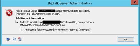 Biztalk 2013 R2 Administration Console Fail To Open After Ms Security