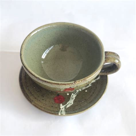 이천도자기 토비 도자기 쇼핑몰 전통 생활도자기 예쁜그릇 도자기 그릇 붉은 열매 커피잔 180 Ml