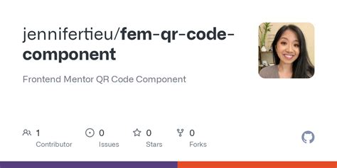 GitHub Jennifertieu Fem Qr Code Component Frontend Mentor QR Code Component