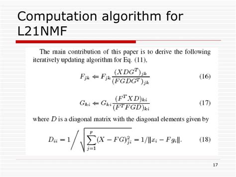 Ppt Robust Nonnegative Matrix Factorization Powerpoint Presentation