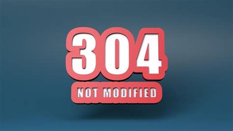 Premium Photo Error 304 Not Modified 3d Render Illustration