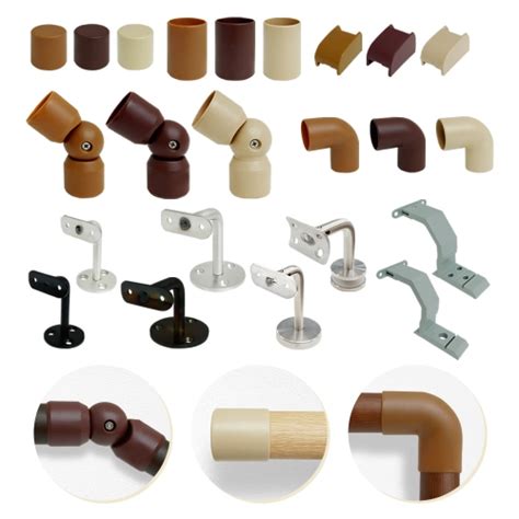 벽부 핸드레일 부속 모음 벽부형 안전 손잡이 고정 연결 부품 브라켓 계단 벽 안전바 부속품