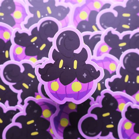 Vinyl Sticker Pokemallow Shiny Pumpkaboo Sticker Mamobot