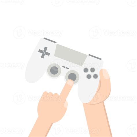 Gamer Hand Holding Joystick Game Controller Pad 13442515 Png