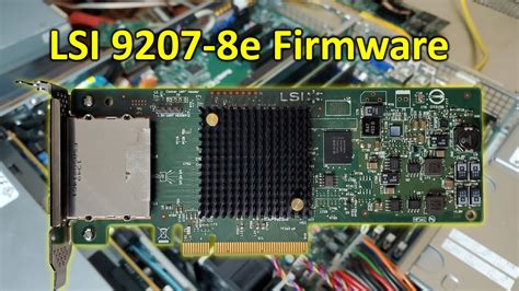 Lsi 9207 8e Sas Controller Firmware Update Procedure P20 It Mode Youtube