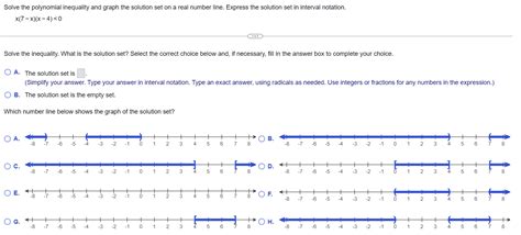 solved which number line below shows the graph of the