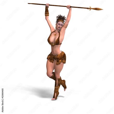 Sexy Female Fantasy Barbarian Stock Illustration Adobe Stock