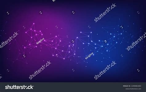 Abstract Technology Background Connecting Dots Lines Stock Vector Royalty Free 2299981893