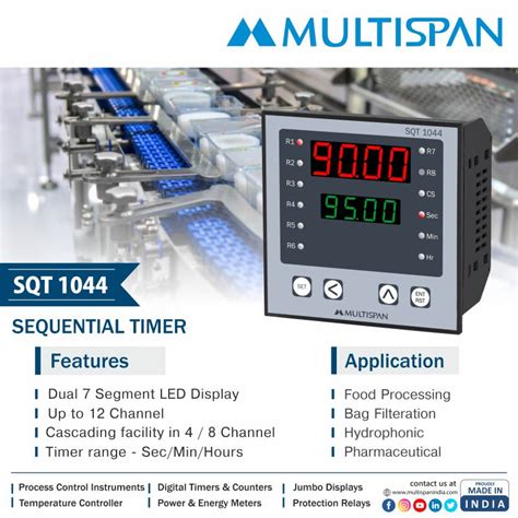 Multispan Control Instruments Pvt Ltd On Linkedin Sequential Timer 7segment Leddisplay