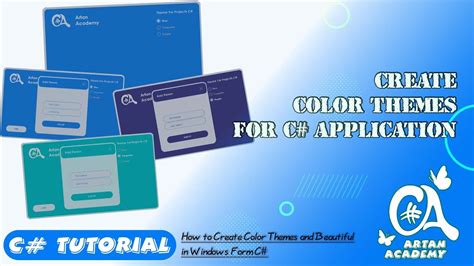 C Creating Color Theme For C Application Youtube