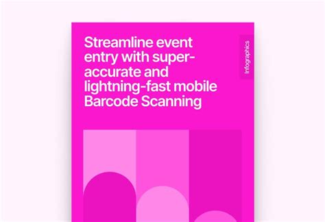 Events And Ticketing Infographic Scanbot Sdk
