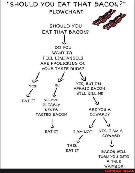 Should You Eat That Bacon Flowchart Should You Eat That Bacon Bo You Want To Feel Like
