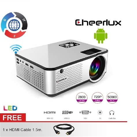 Datashow Cheerlux C9 Fhd Android Avec Wifi 2800 Lumens Dariacom