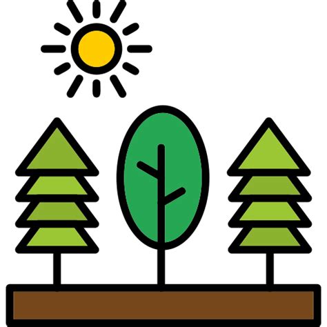 Trees Generic Outline Color Icon