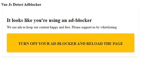 Vue Js Detect Adblocker