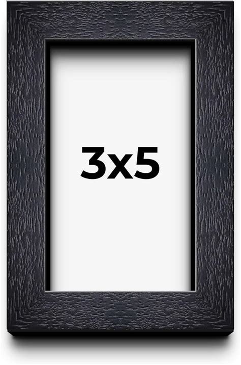 3x5 Shadow Box Black Farmhouse Wood Texture Display Frame