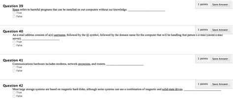 Solved 1 Points Save Answer Question 5 Refers To Using A