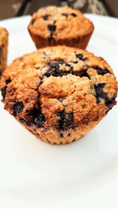 Healthy Breakfast Blueberry Oatmeal Muffins Flourless Homemade Mastery
