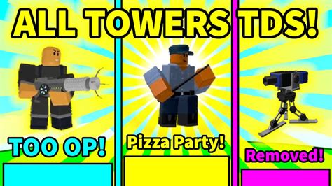 🗼all Towers How To Unlock In Tower Defense Simulator Roblox Youtube