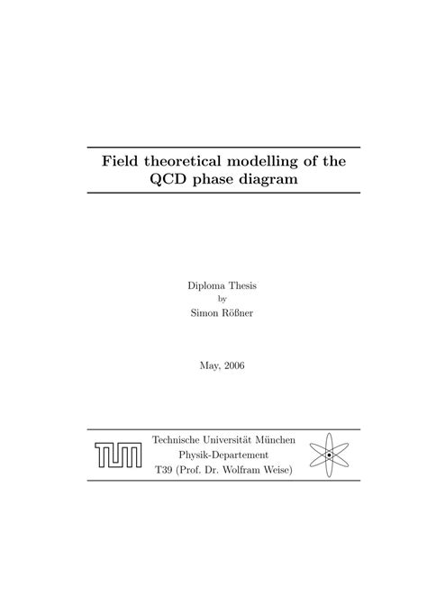 Field Theoretical Modelling Of The Qcd Phase Diagram T39